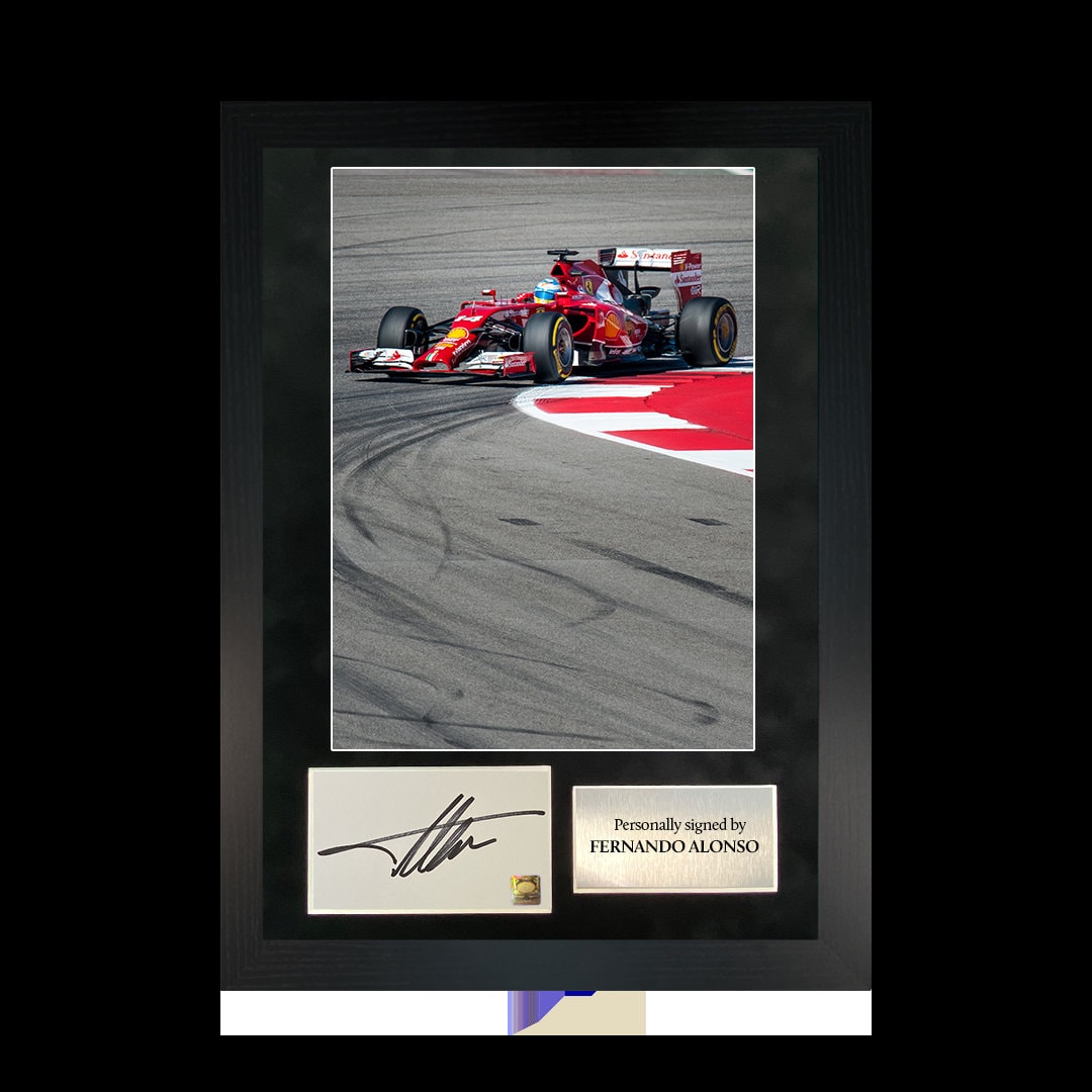 Fernando Alonso A3 Hand-signed Photo Frame W/ COA - Etsy