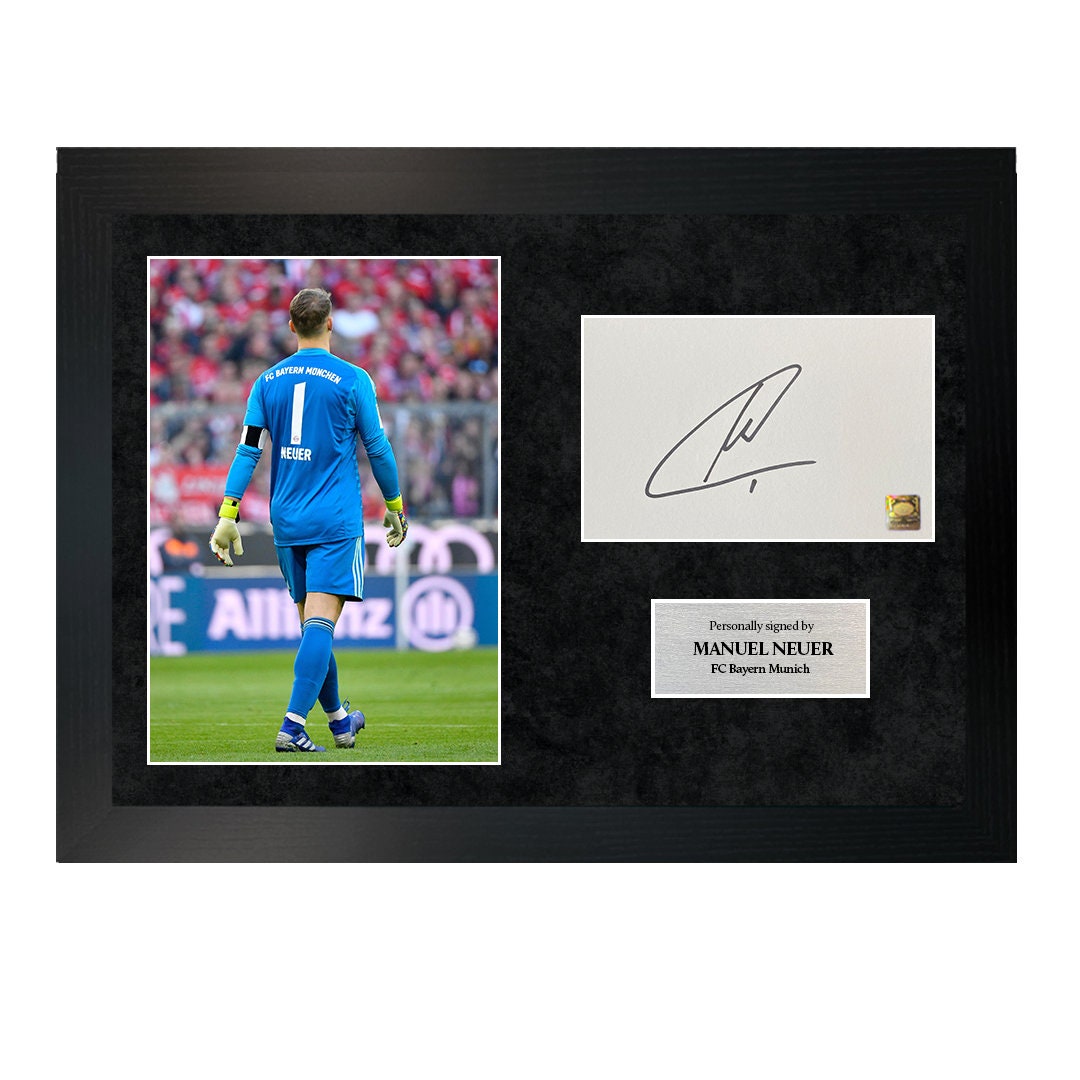 Manuel Neuer A4 Hand-signed Photo Frame W/ COA - Etsy