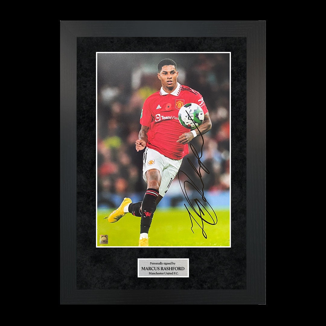 Marcus Rashford Signed Photo W/ COA - Etsy