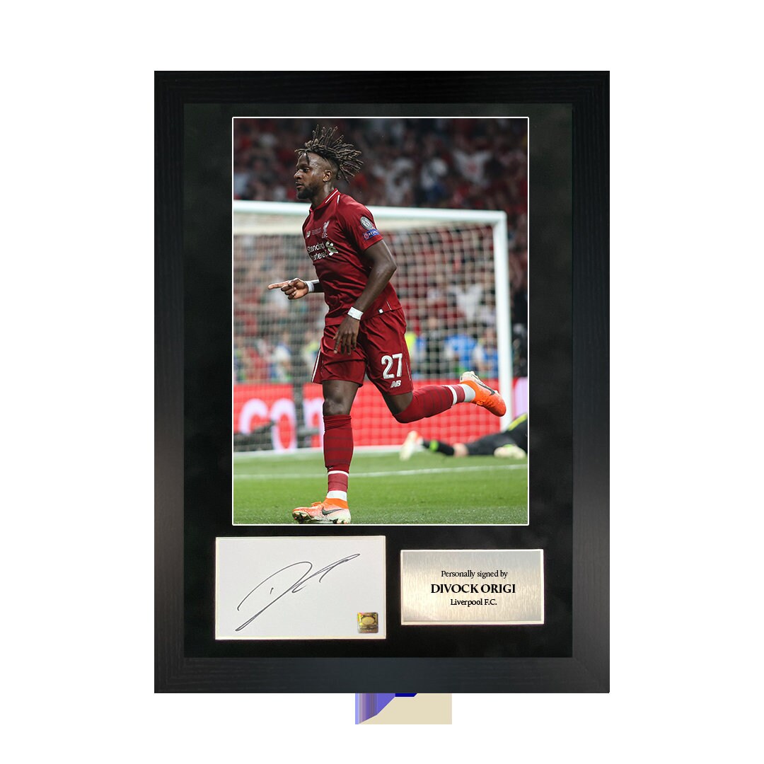 Divock Origi A3 Hand-signed Photo Frame W/ COA - Etsy