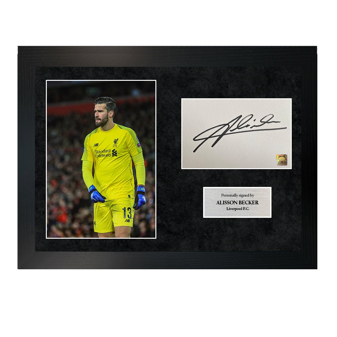 Alisson Becker A4 Hand-signed Photo Frame W/ COA - Etsy