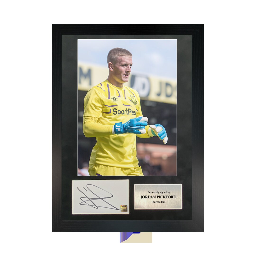Jordan Pickford A3 Hand-signed Photo Frame W/ COA - Etsy UK