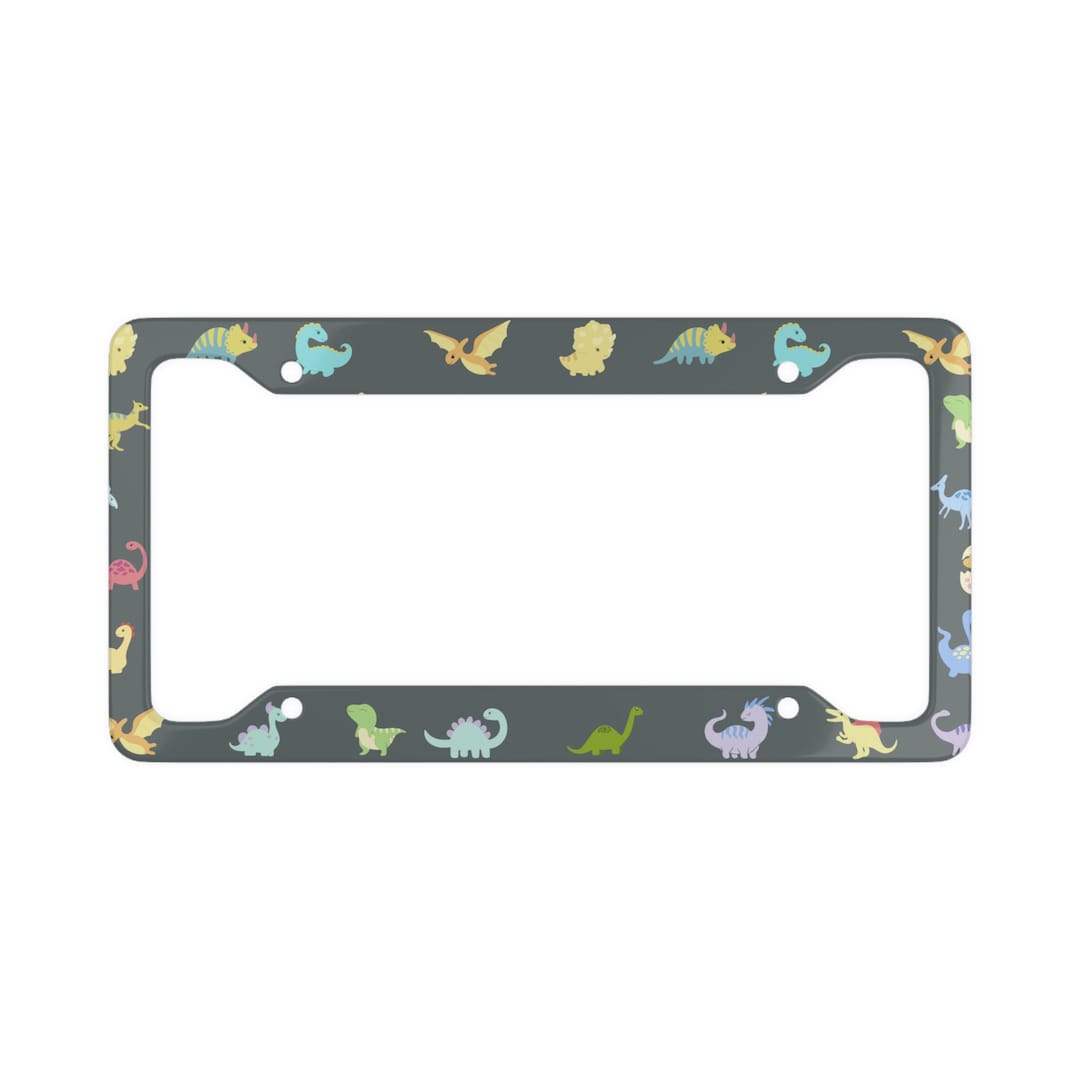 Dinosaur License Plate Frame - Etsy