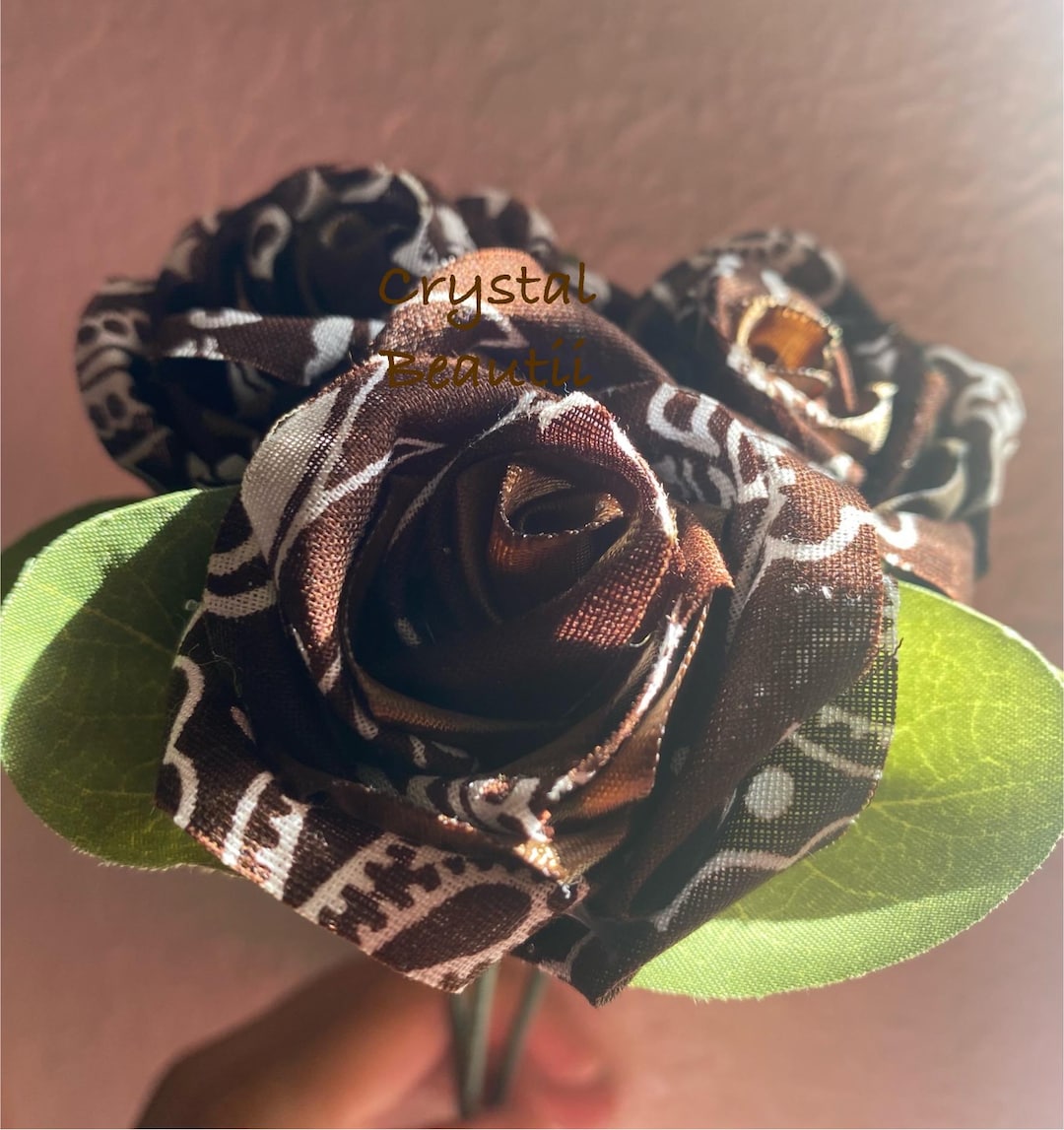 Brown Bandana Roses - Etsy