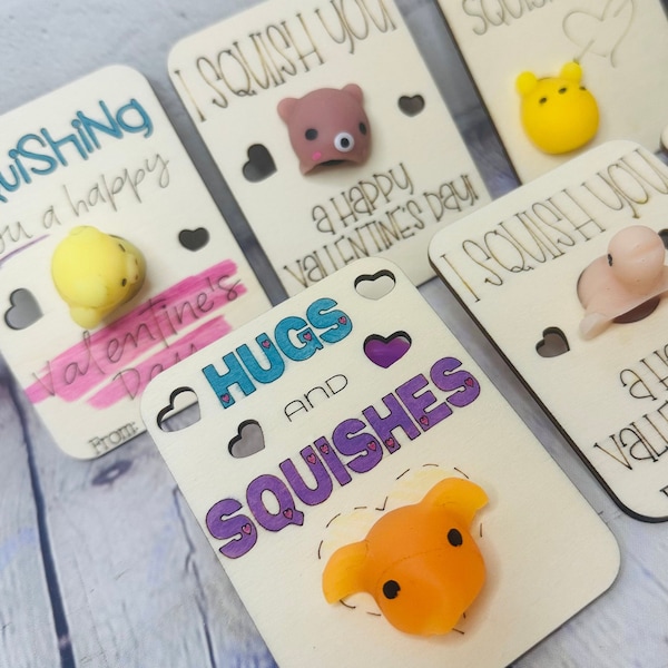 Squishy Valentine Card - Etsy