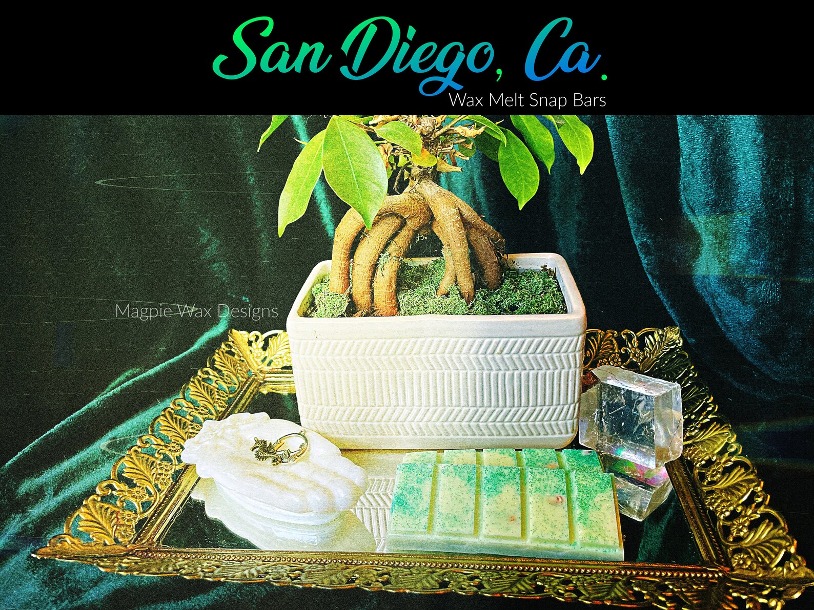 San Diego CA 5-cavity Wax Melt Snap Bars W/a Seahorse Charm - Etsy