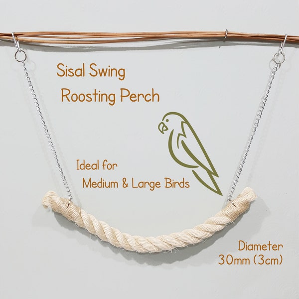 Large Rope Perches for Parrots - Etsy