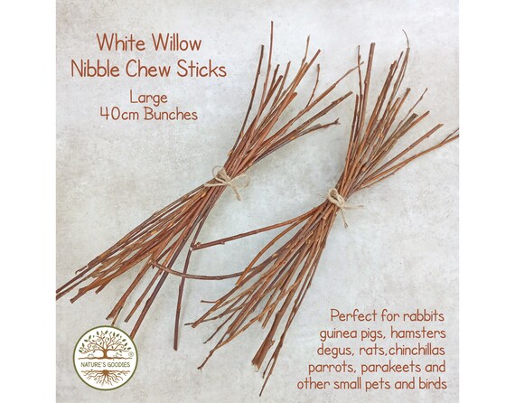 Large 40cm White Willow Bunch of Nibble Sticks Chew Toy for - Etsy