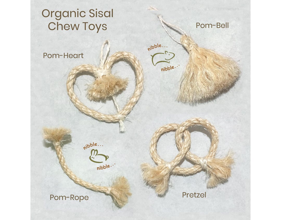 Organic Sisal Pet Chew Toys - Safe and Healthy Boredom Breakers ...