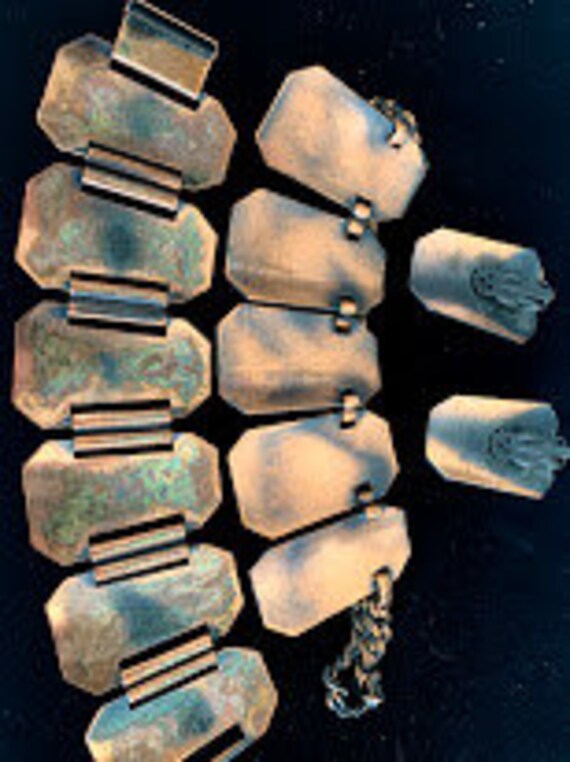 Modernist Copper Panel Necklace Set, Vintage Wearable… - Gem