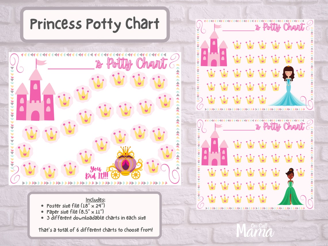 Princess Potty Chart