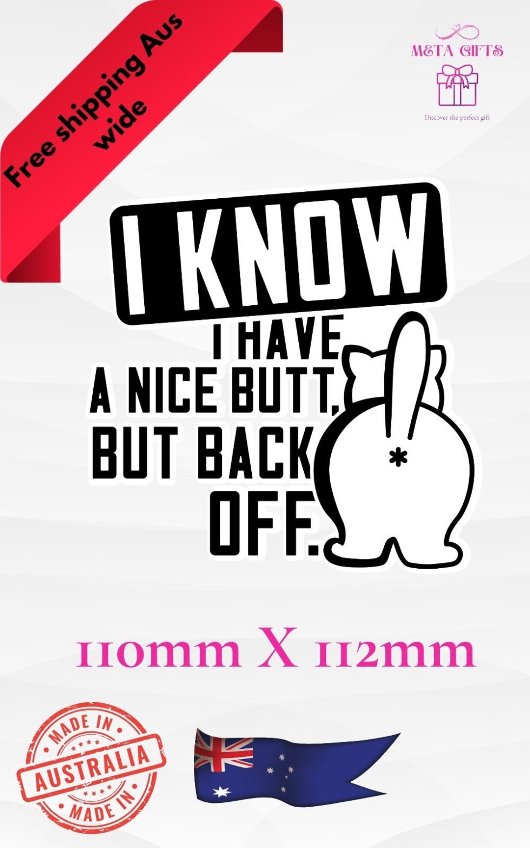 Car Bumper Sticker Funny Car Window Decal Gift for Mum Funny Sticker ...