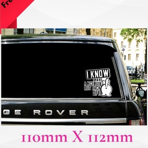 Car Bumper Sticker Funny Car Window Decal Gift for Mum Funny Sticker ...