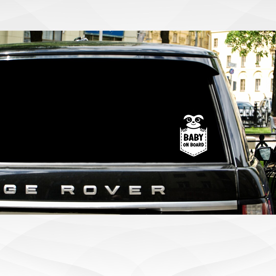 Baby Sticker for Car Window Vinyl Decal of Baby on Board Sticker for ...