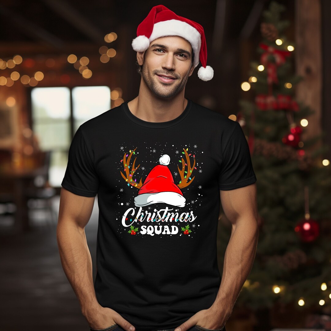 Personalised Christmas Squad T Shirt Matching Christmas T - Etsy