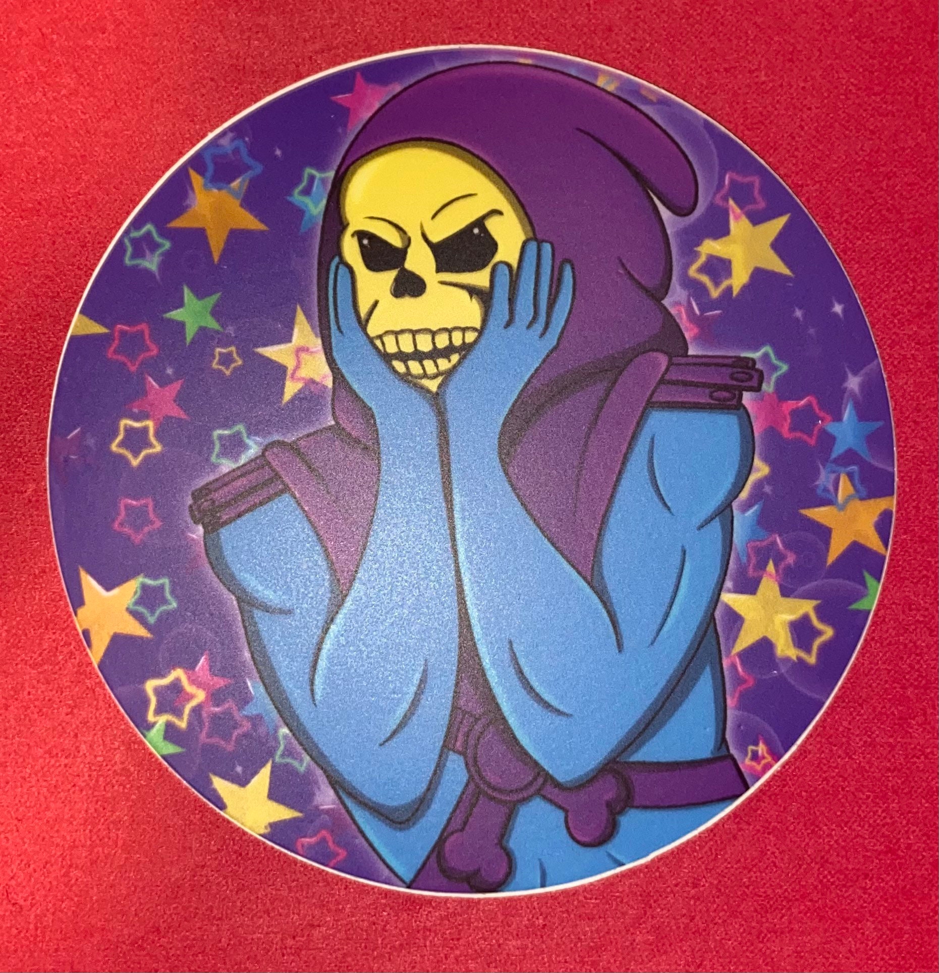 90s inspired Skeletor stickers | Etsy