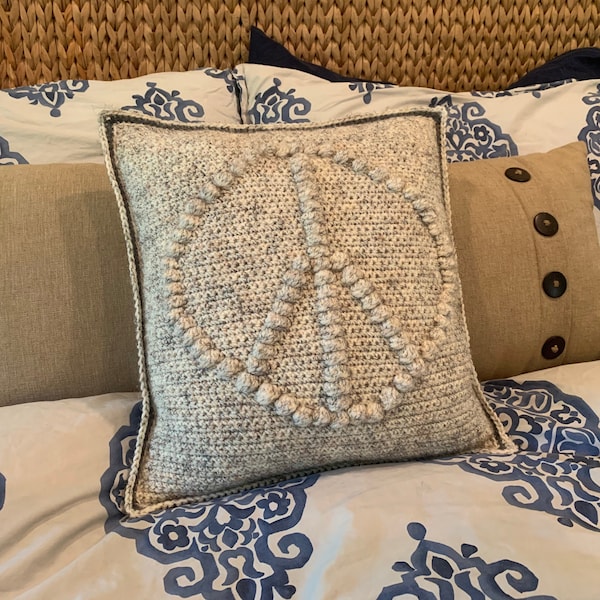 Crochet Peace Sign - Etsy