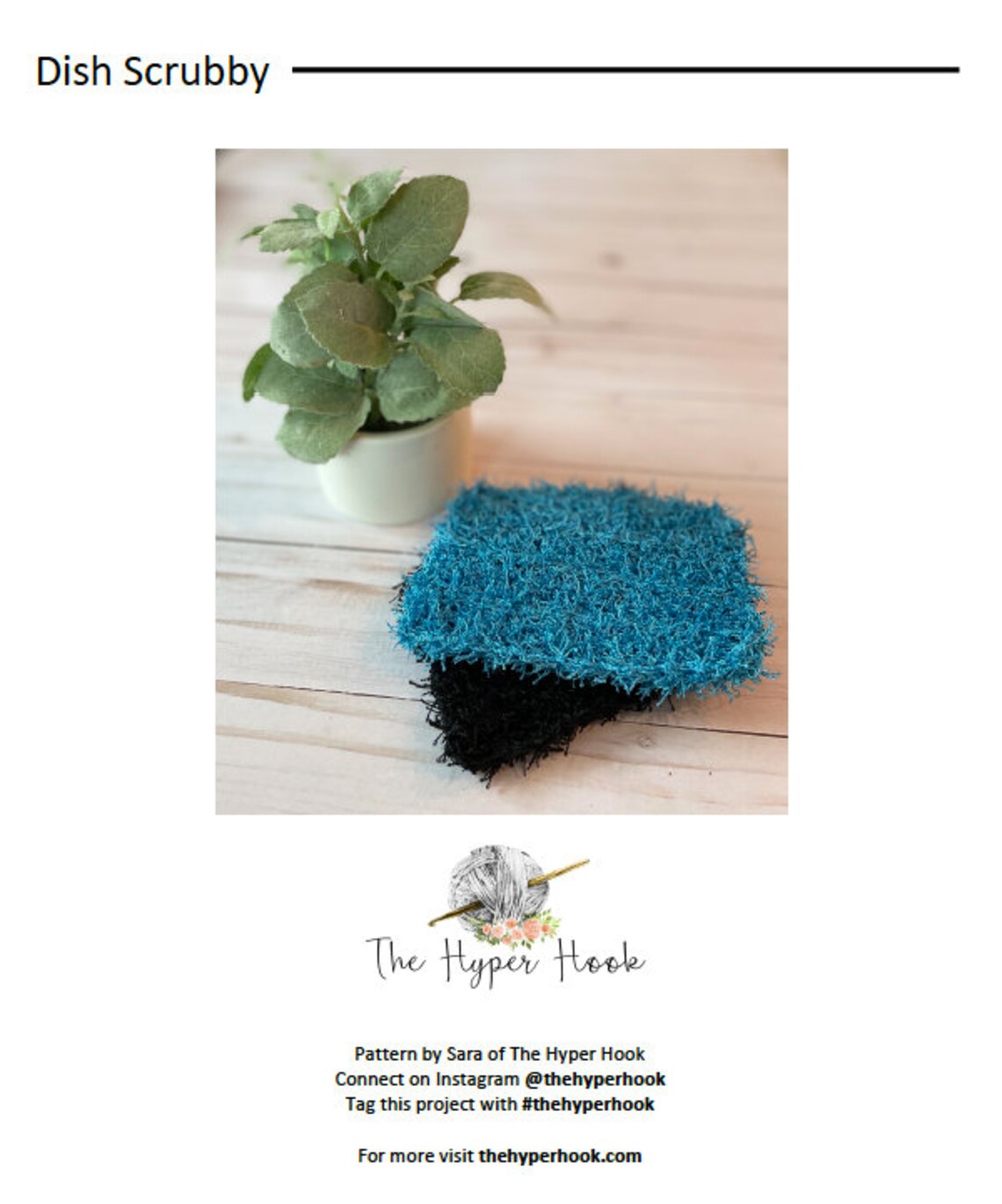 CROCHET DISH SCRUBBY Crochet Dish Scrubby Pattern Crochet Dish ...