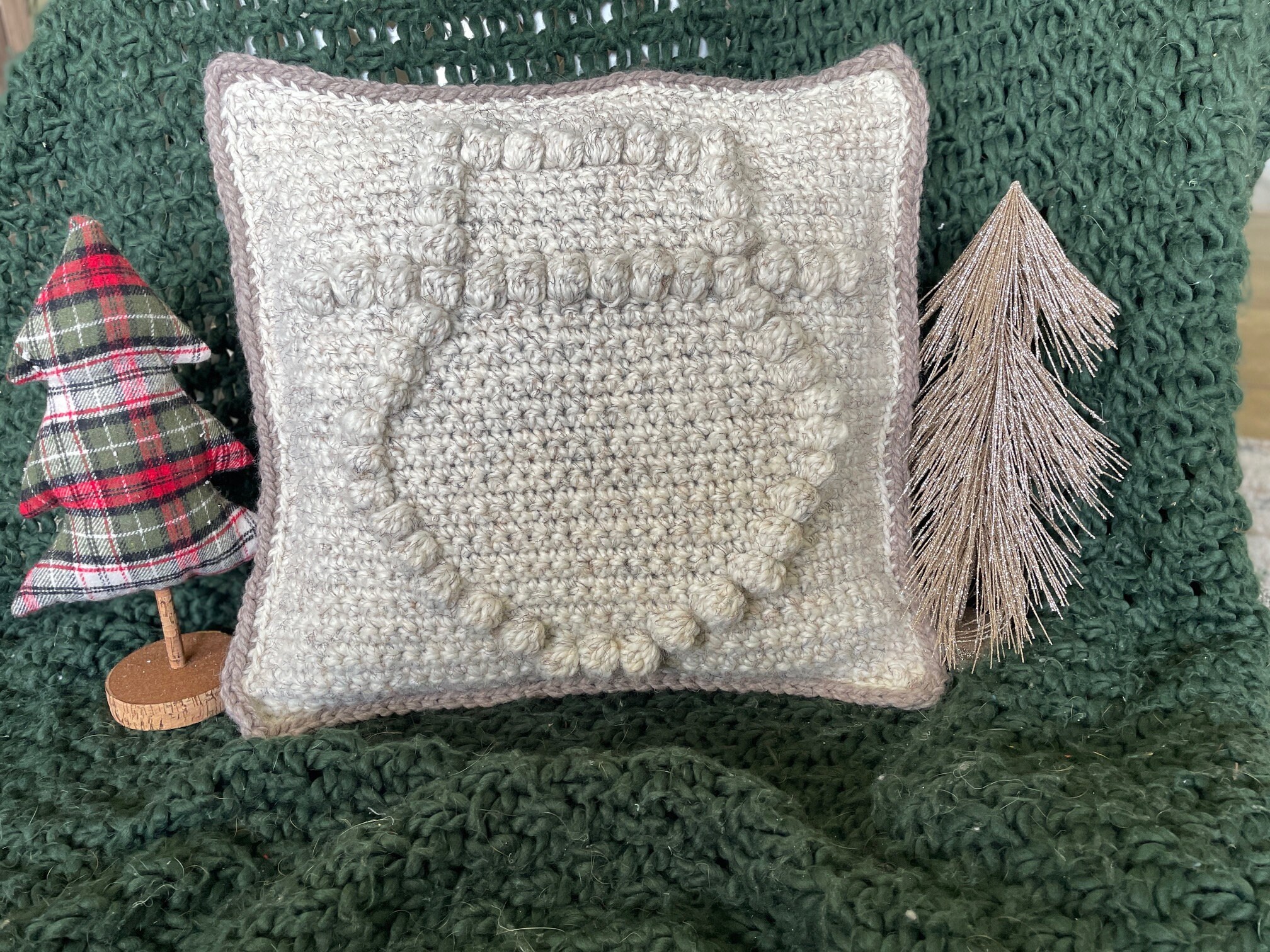 CROCHET PILLOW Crochet Pattern Snowman Pillow Christmas - Etsy