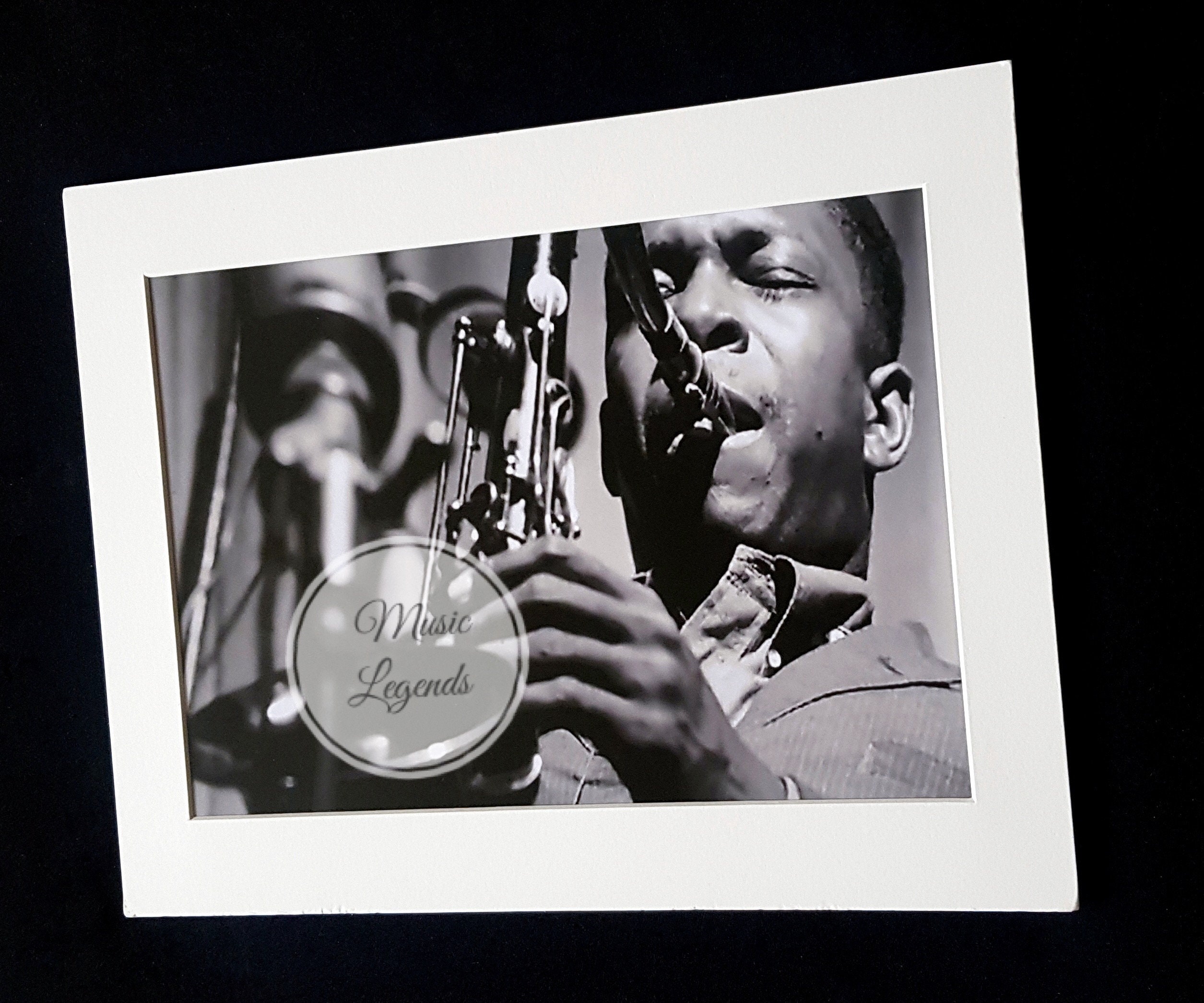 John Coltrane Mounted Print, Jazz Poster, Jazz Musician, John Coltrane ...