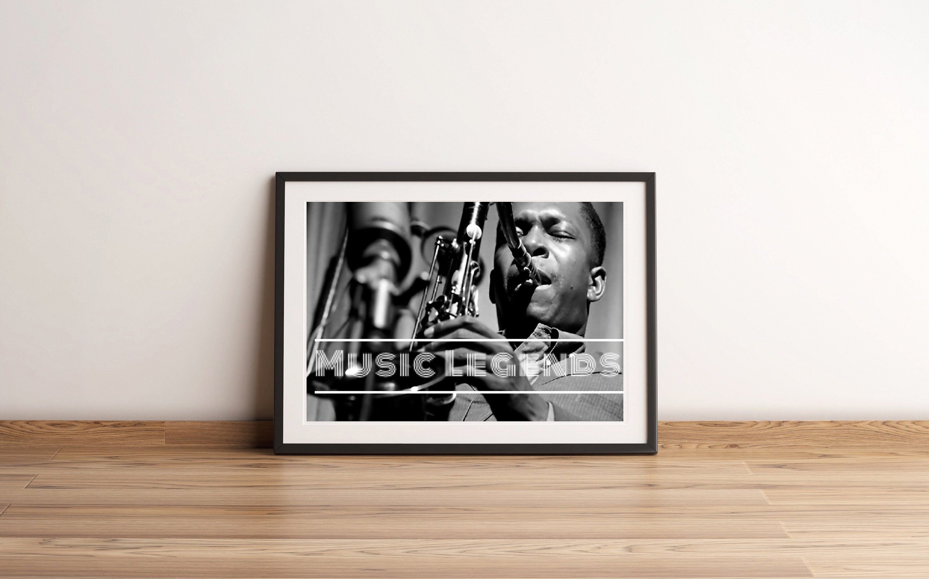 John Coltrane Mounted Print, Jazz Poster, Jazz Musician, John Coltrane ...