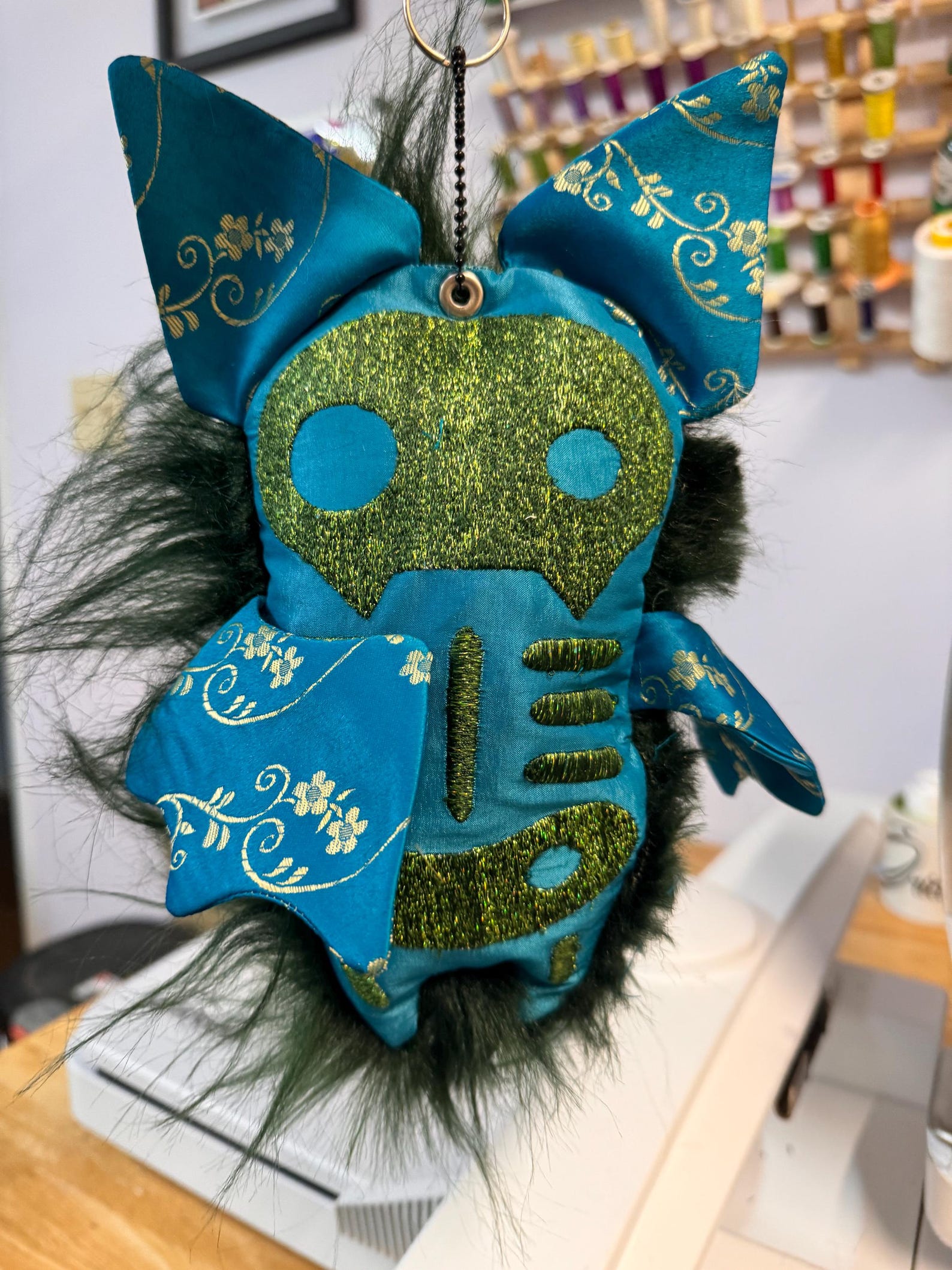Handmade Embroidered Bat Plushie | Adorable Soft Bat Stuffed Animal ...