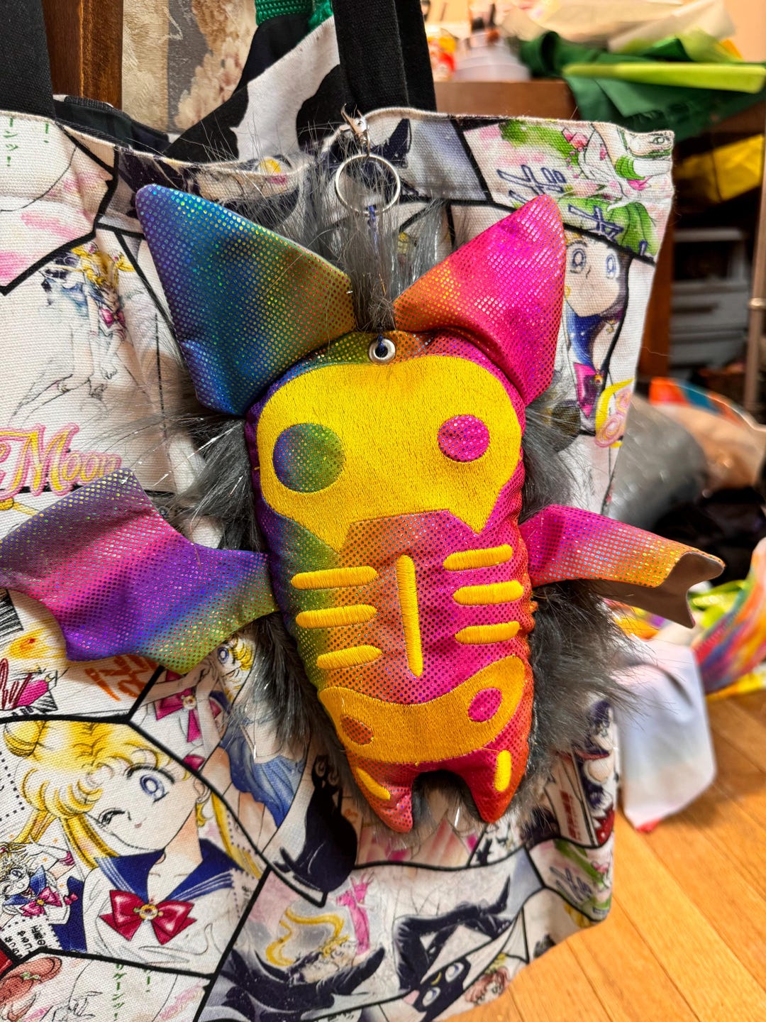 Handmade Embroidered Bat Plushie | Adorable Soft Bat Stuffed Animal ...