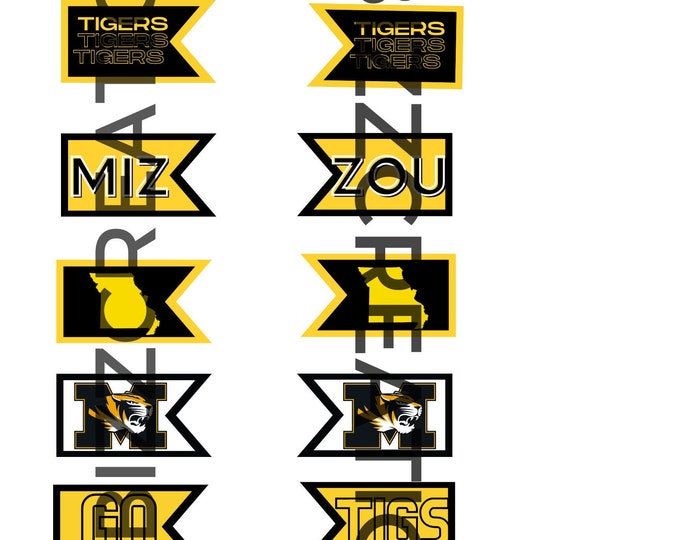 Mizzou Cupcake Toppers University of Missouri Columbia Cupcake Toppers ...