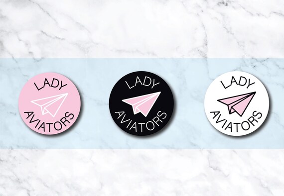 Lady Aviators Logo Sticker Bundle - Etsy