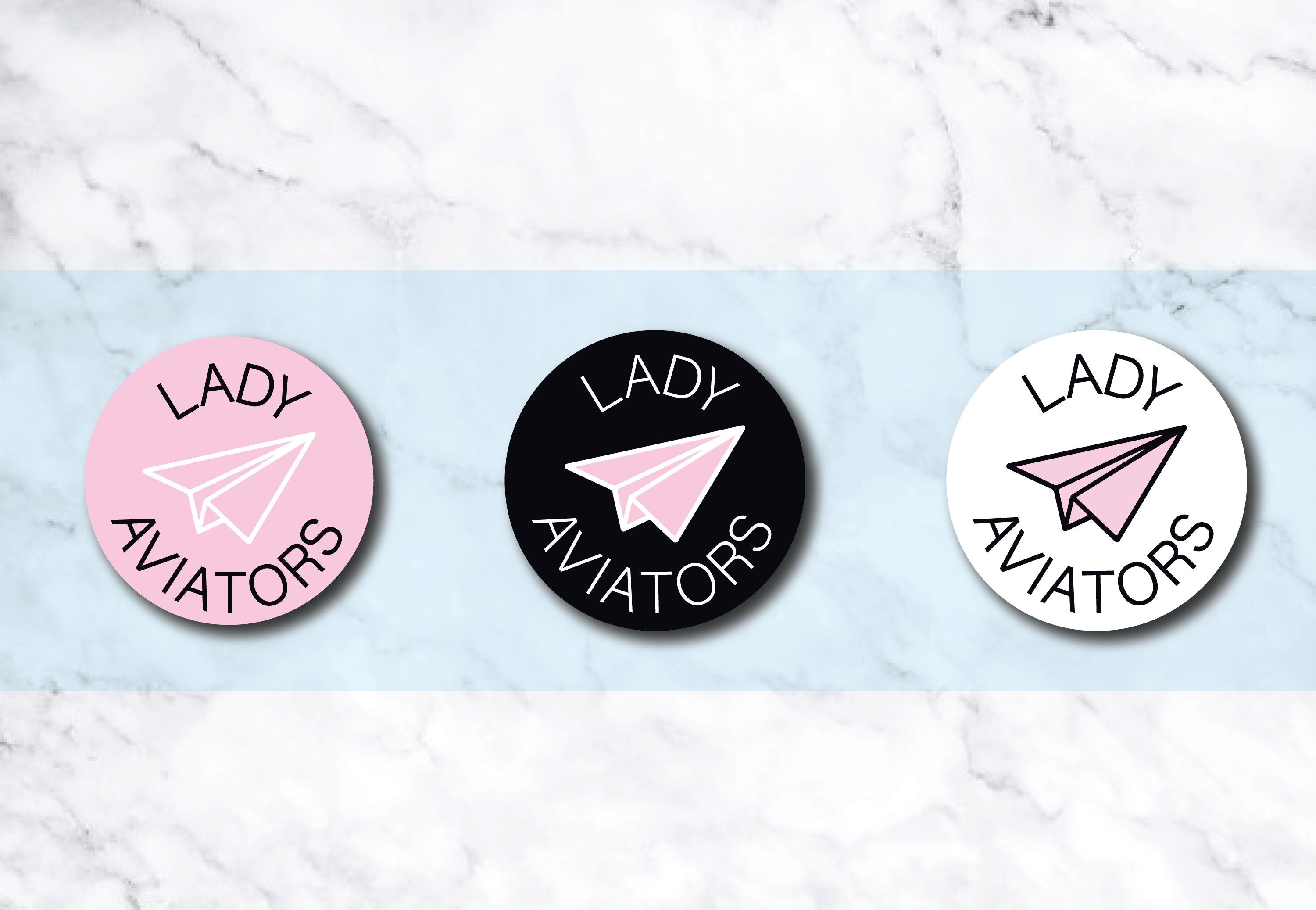 Lady Aviators Logo Sticker Bundle - Etsy