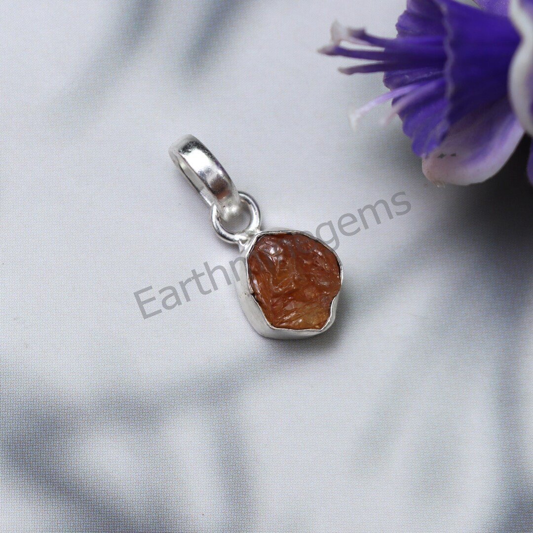 Raw Sunstone Necklace, Sacral Chakra Crystal, Oregon Sunstone Necklace ...