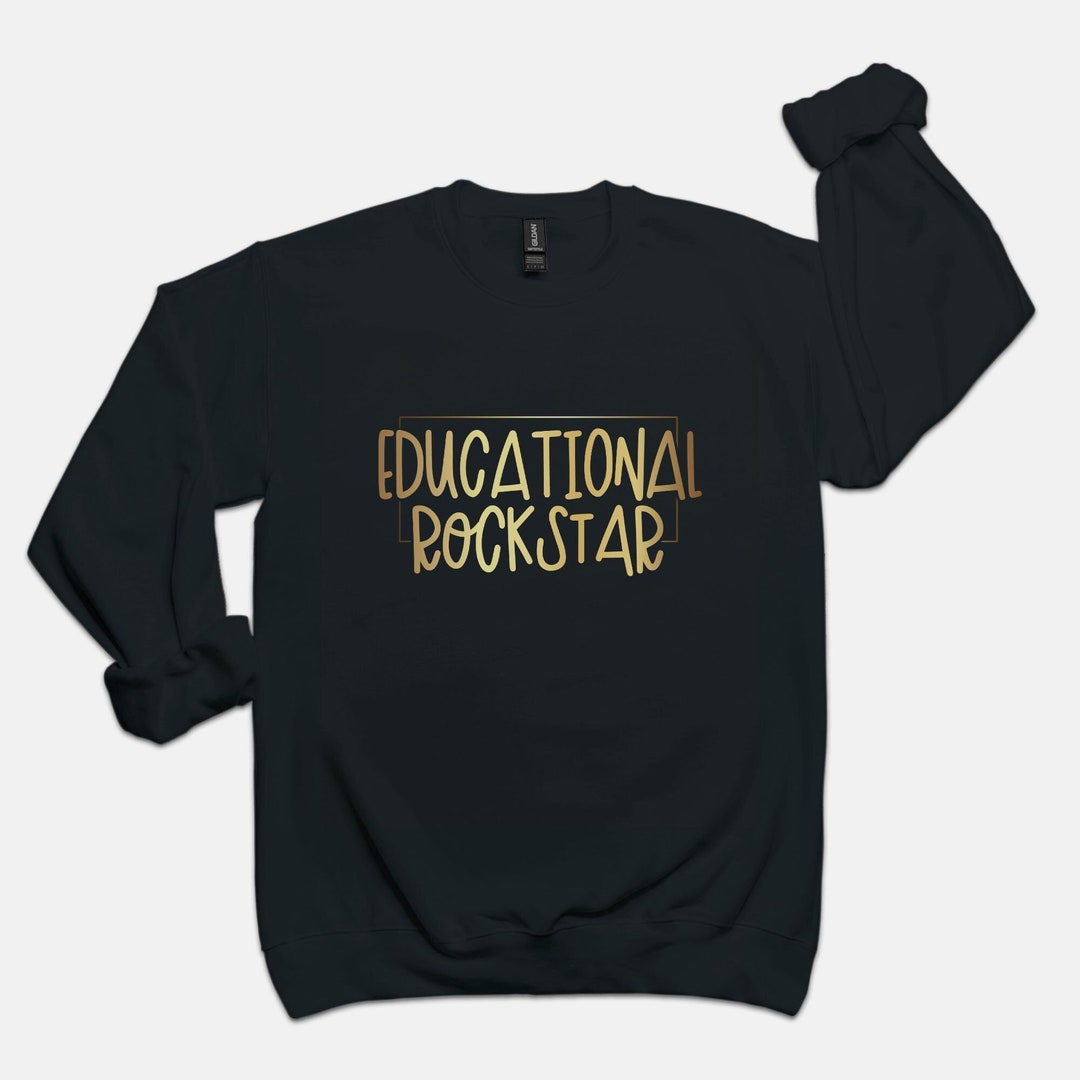 Educational Rockstar Sweatshirt | Teacher Christmas Gift - Etsy