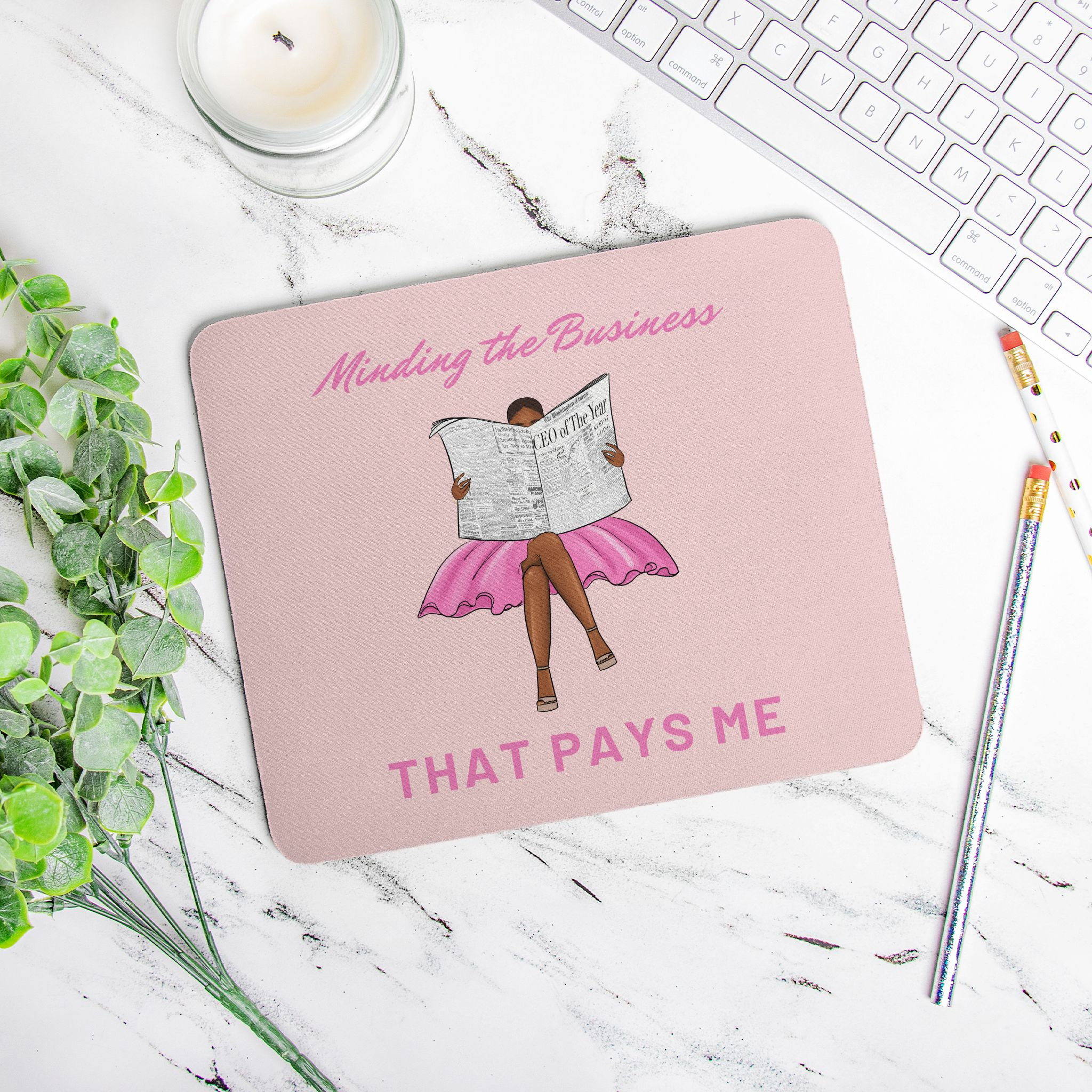 Get Inspired with Our Pink CEO Minding the Business That Pays Me Mouse ...