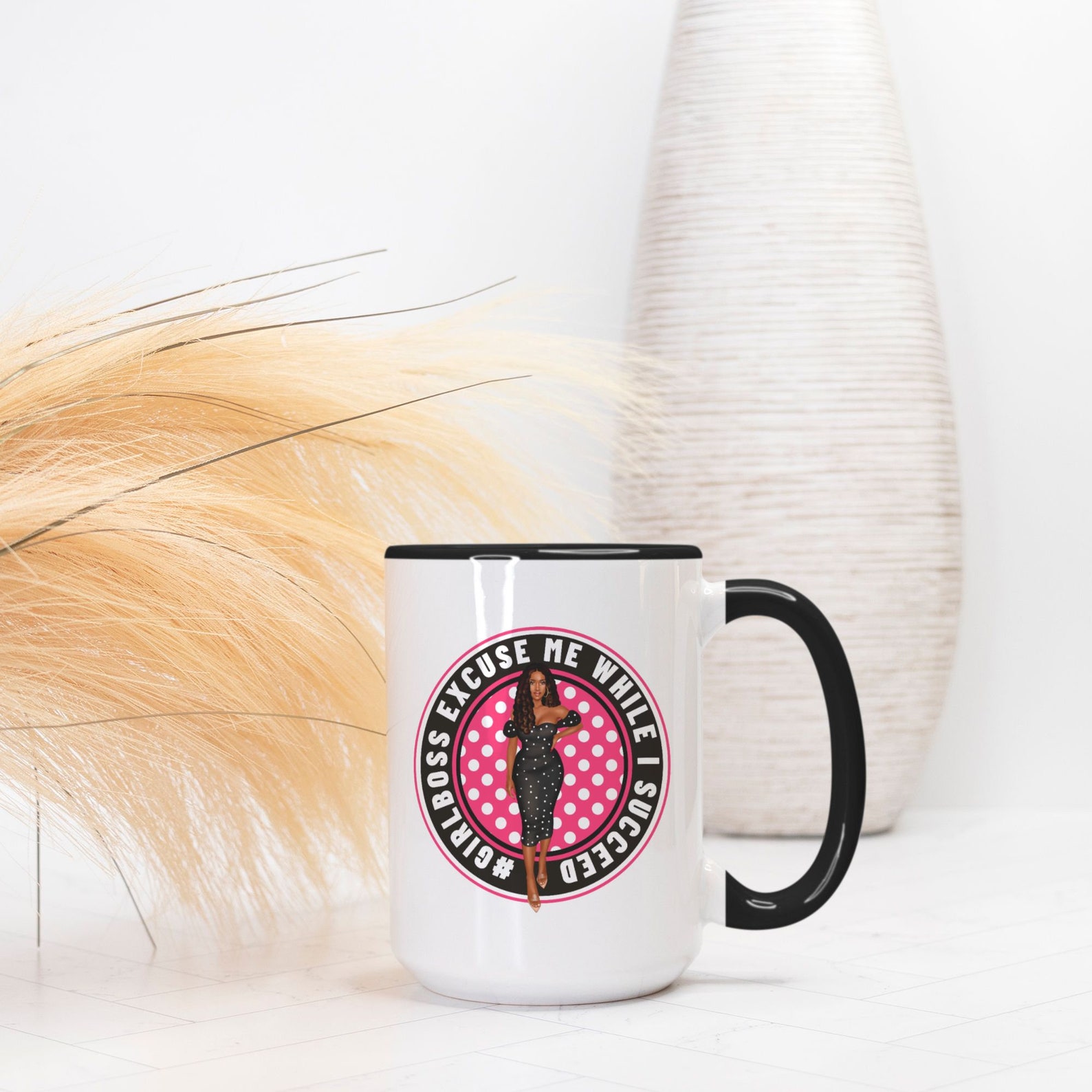 Excuse Me While I Succeed #girl Boss: Empower Your Sips! 15 Oz Mug - Etsy