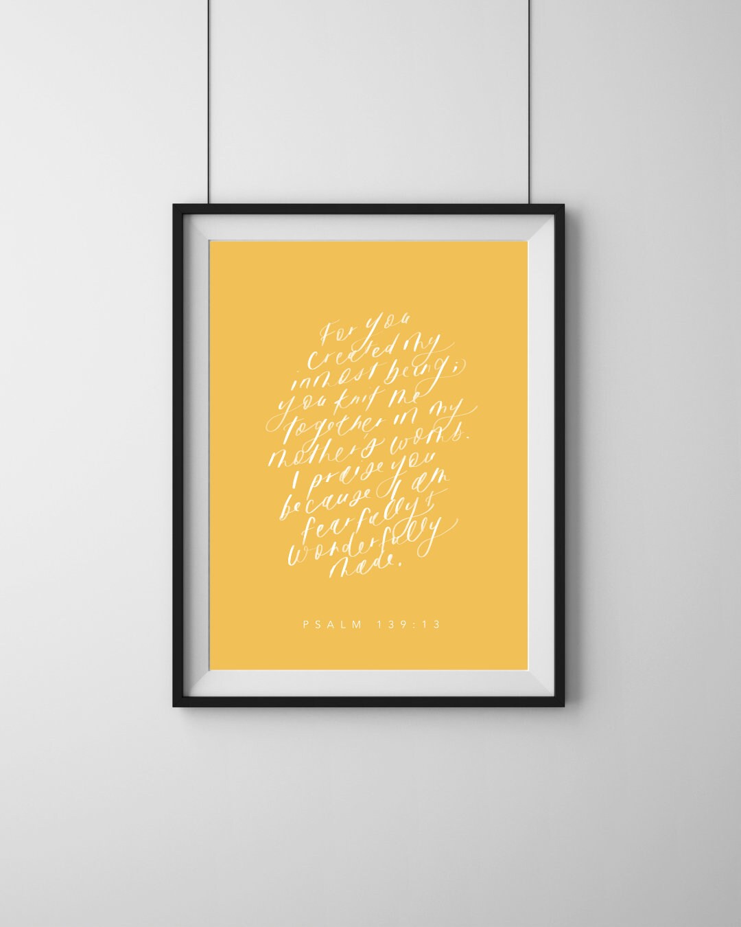 Psalm 139:13, Bible Verse Wall Art, Christian Wall Art, Scripture Wall Art, Printable Scripture ...