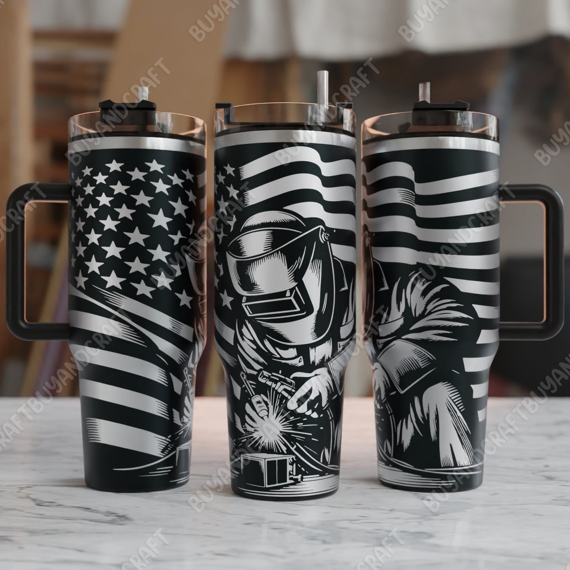 40oz Tumbler Wrap, Welder Tumbler Laser Design, Tumbler Laser Engraved ...
