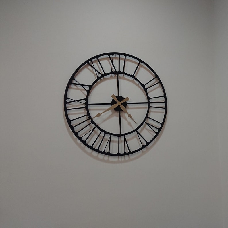 Roman Numeral Wall Clock Digital Lasercut .dxf .svg File - Etsy