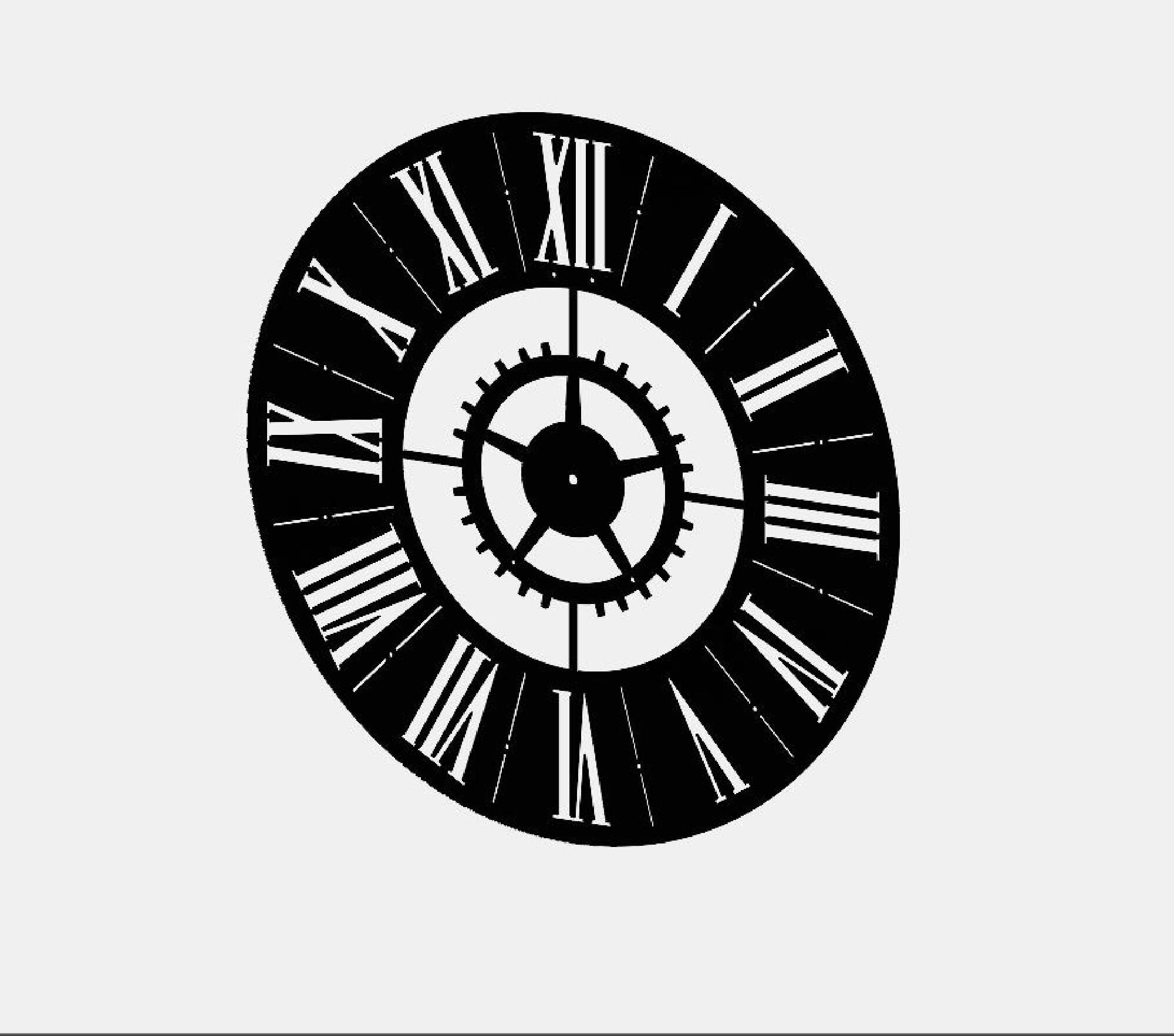 Reloj de pared digital .dxf .svg archivo - Etsy España