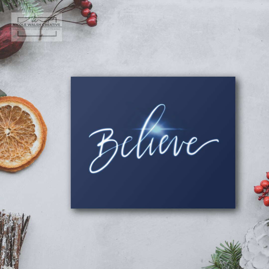 Set of Cards With Envelopes/believe Cards With Blank Inside - Etsy