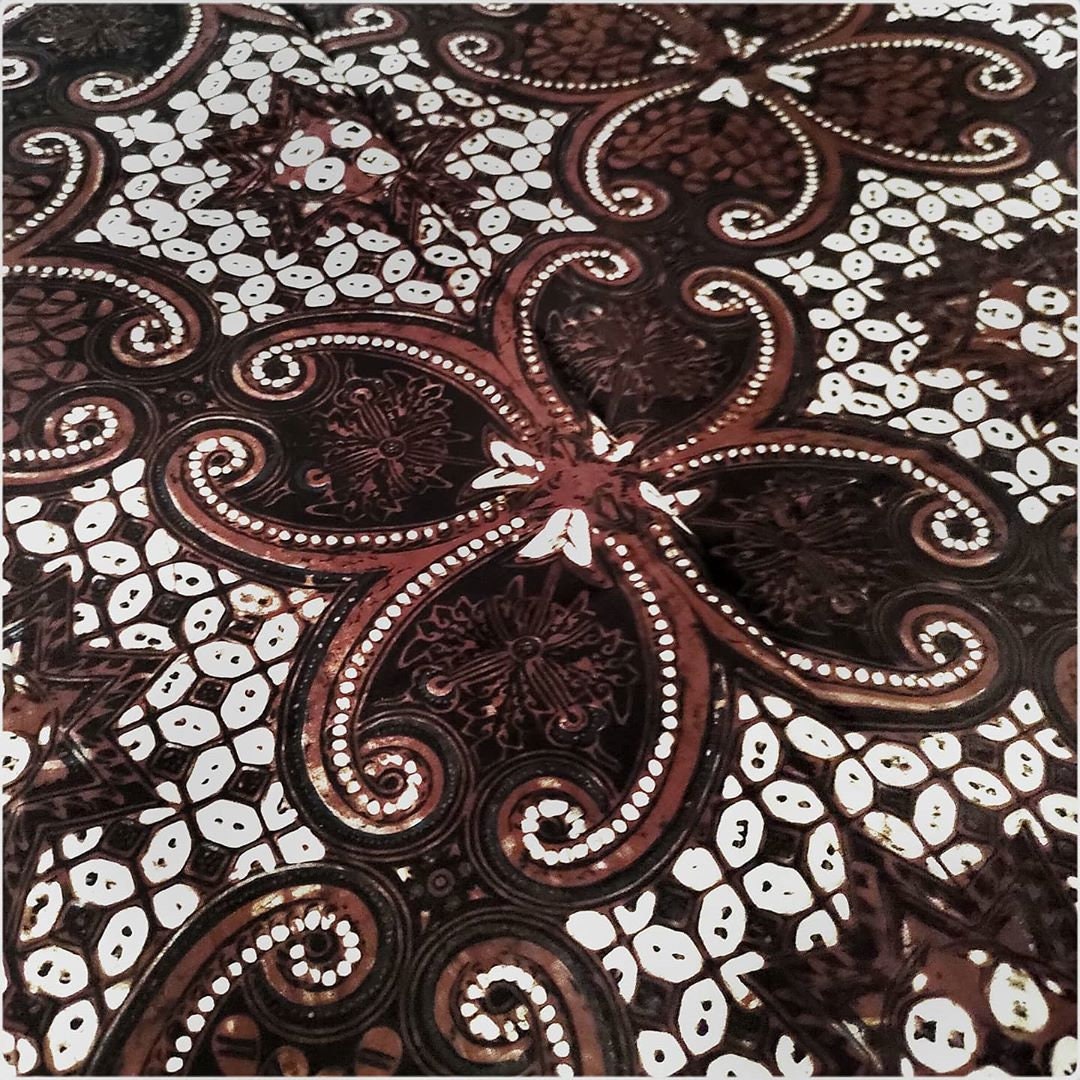 2.2 Yd GUCI LINGKAR Motif Batik Cap Sogan Jogja, Indonesian Hand ...