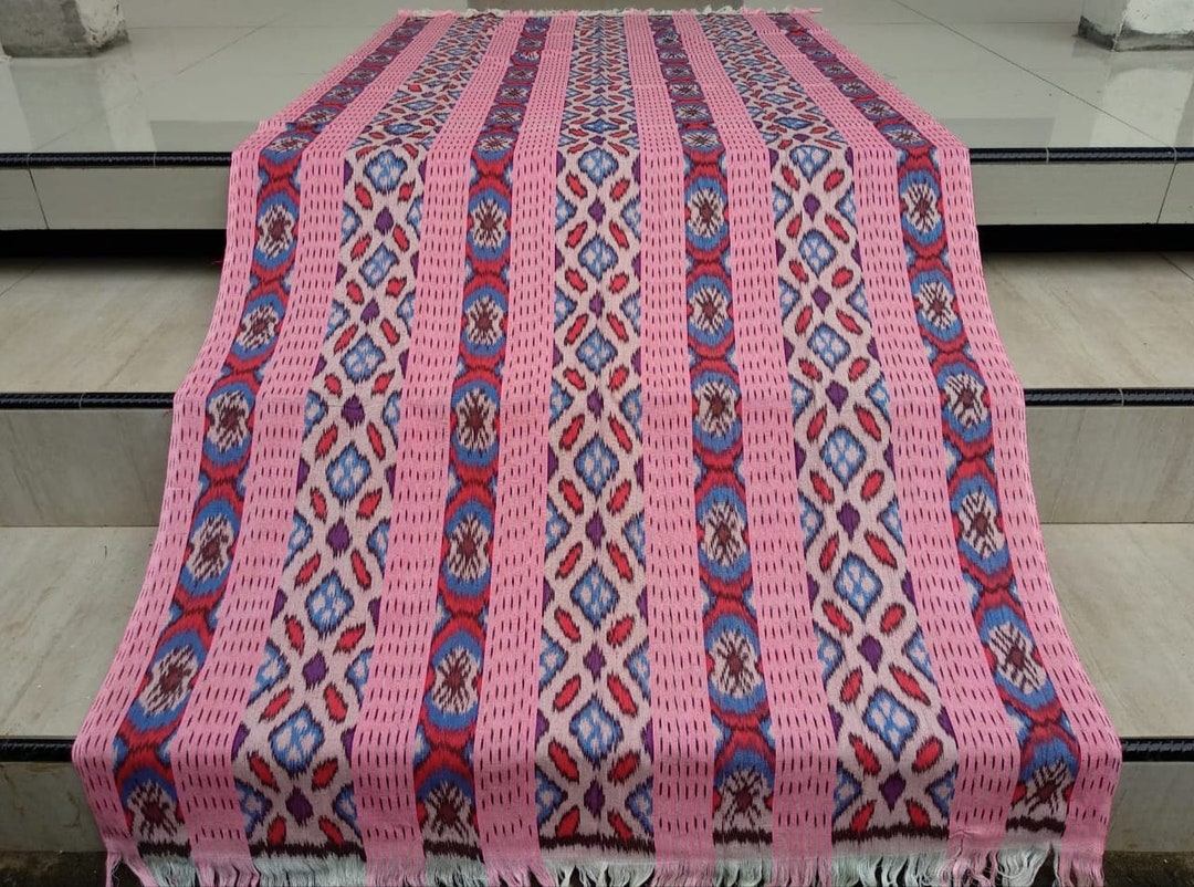 Indonesian Handwoven Ikat Fabric, Handmade Blanket Scarf, Ethnic Fabric ...