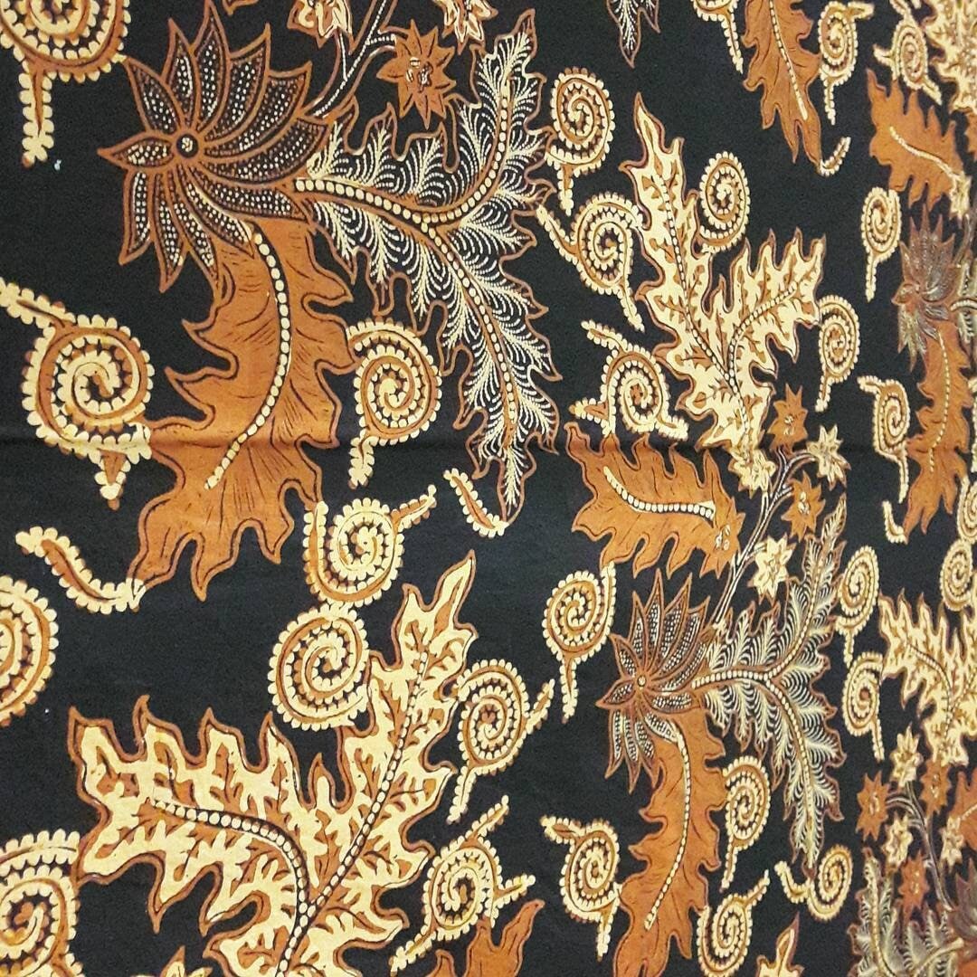 2.6 Yd SIMBAR MENJANGAN Banyumas Motif Batik Cap Indonesian Hand ...