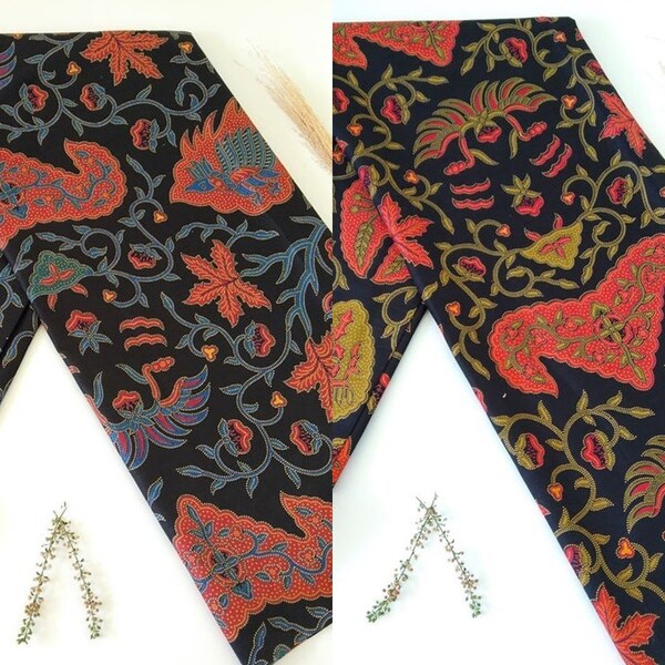 Indonesian Batik Fabric - Etsy