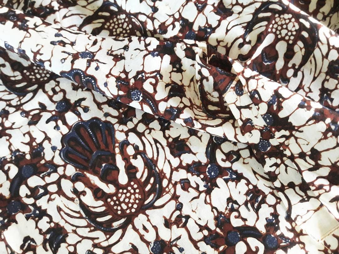 2.3 Yd SIDO ASIH Classic Motif Batik Cap Sogan Jogja, Indonesian Hand ...