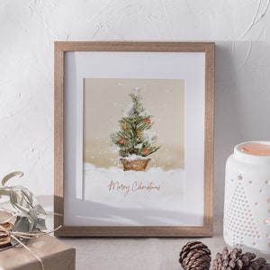 Christmas Tree Printable Christmas Wall Art Boho Christmas - Etsy
