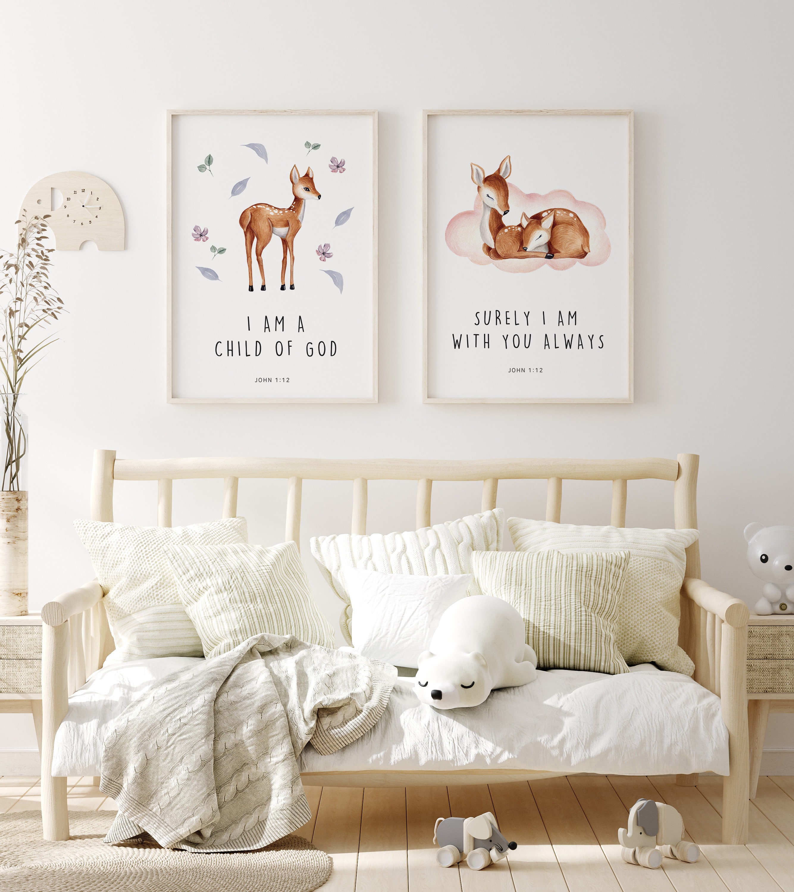 Set of 3 Kids Bible Verse Printable, Bible Verse, Baby Room, Nursery ...
