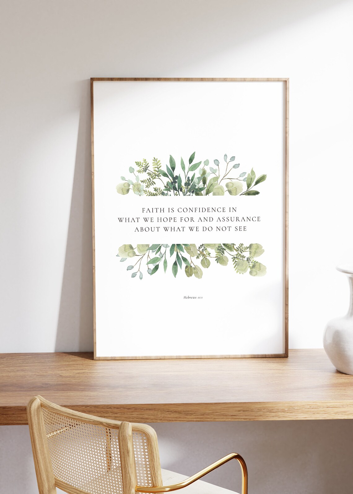 Hebrews 11:1 Faith Printable Wall Art Bible Verse Wall Art - Etsy