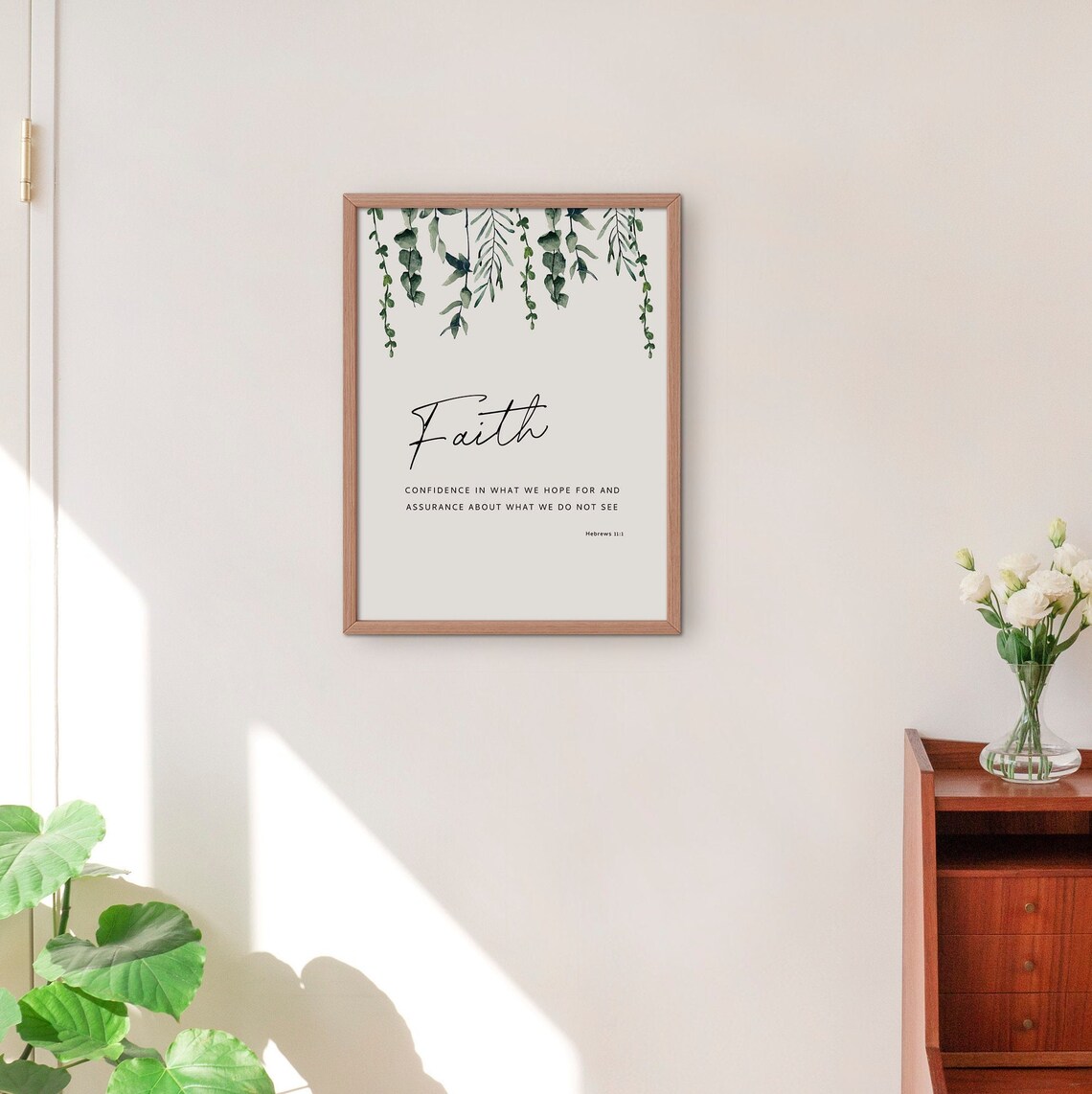 Hebrews 11:1 Faith Printable Wall Art Bible Verse Printable - Etsy