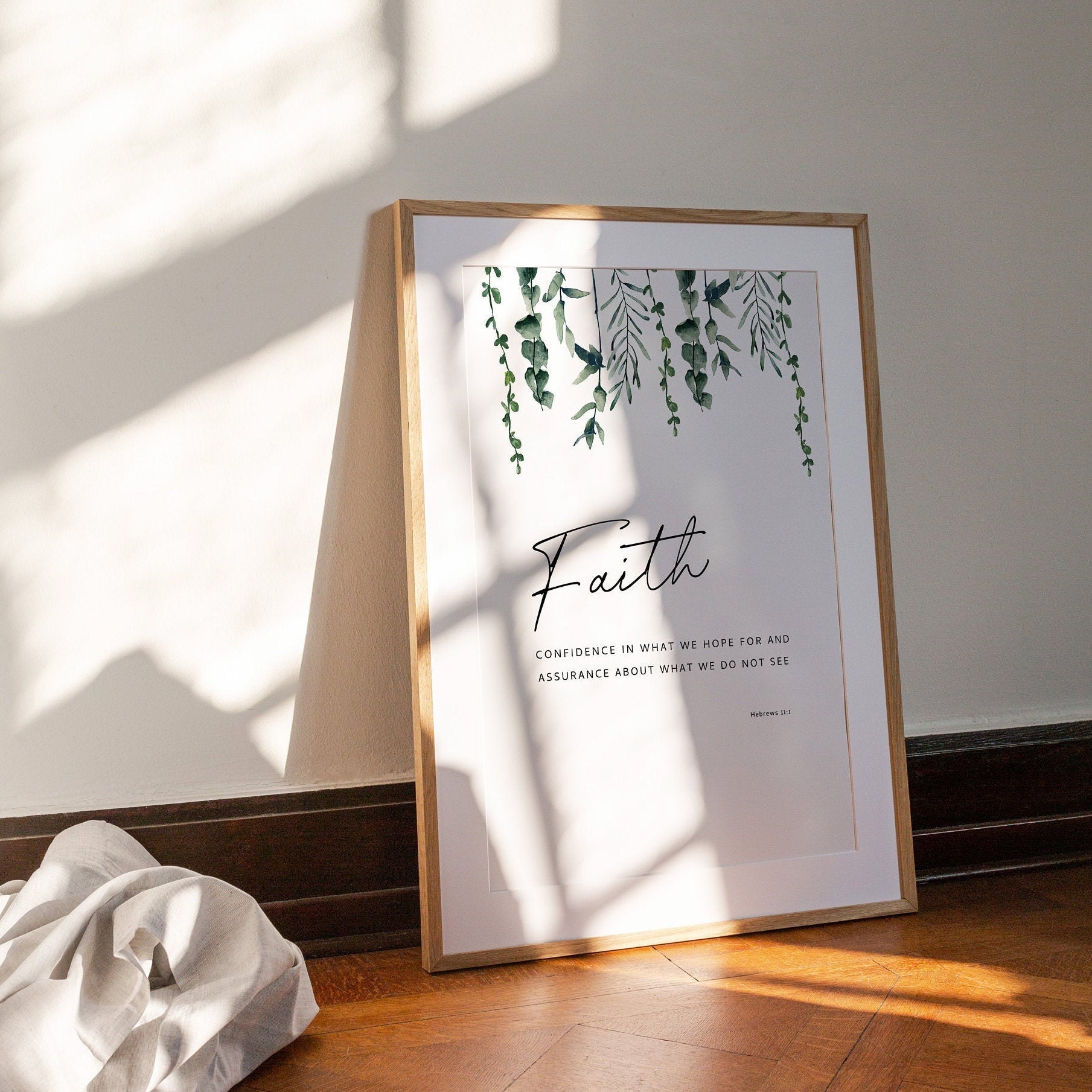 Hebrews 11:1 Faith Printable Wall Art Bible Verse Printable - Etsy