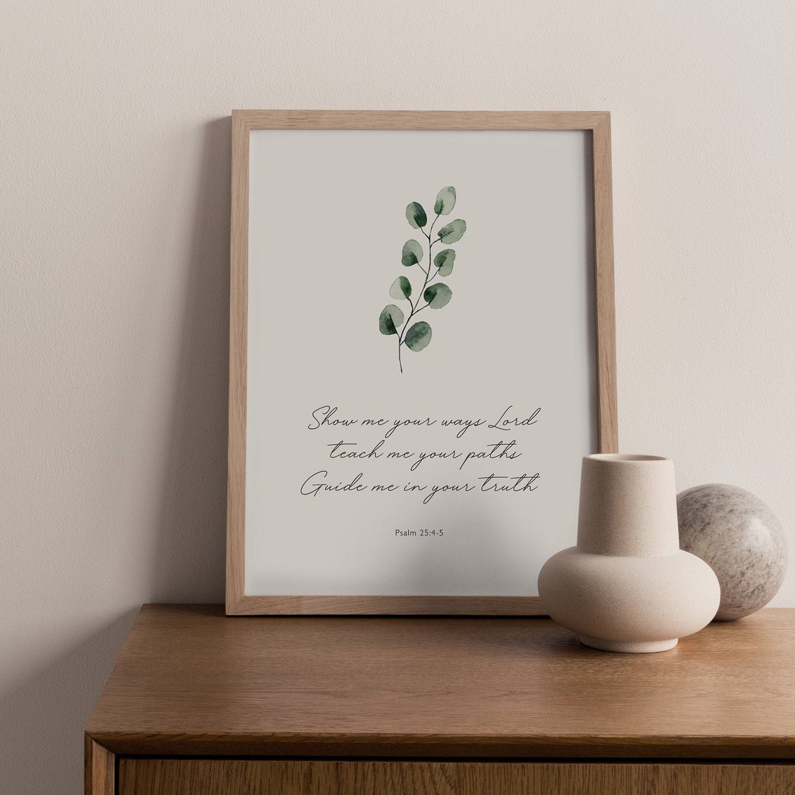Psalm 25:4-5 Show Me Your Ways Bible Verse Printable Wall - Etsy